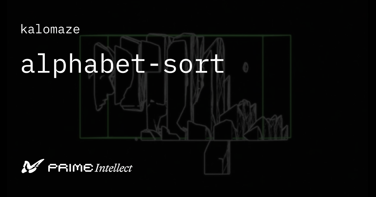 alphabet-sort | Prime Intellect