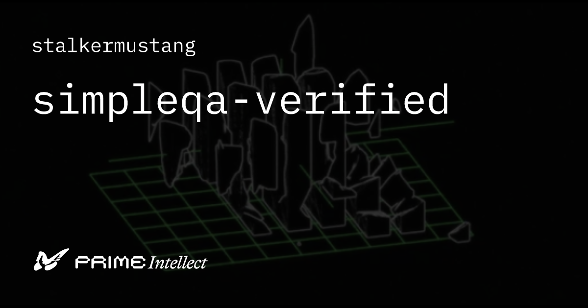 simpleqa-verified | Prime Intellect